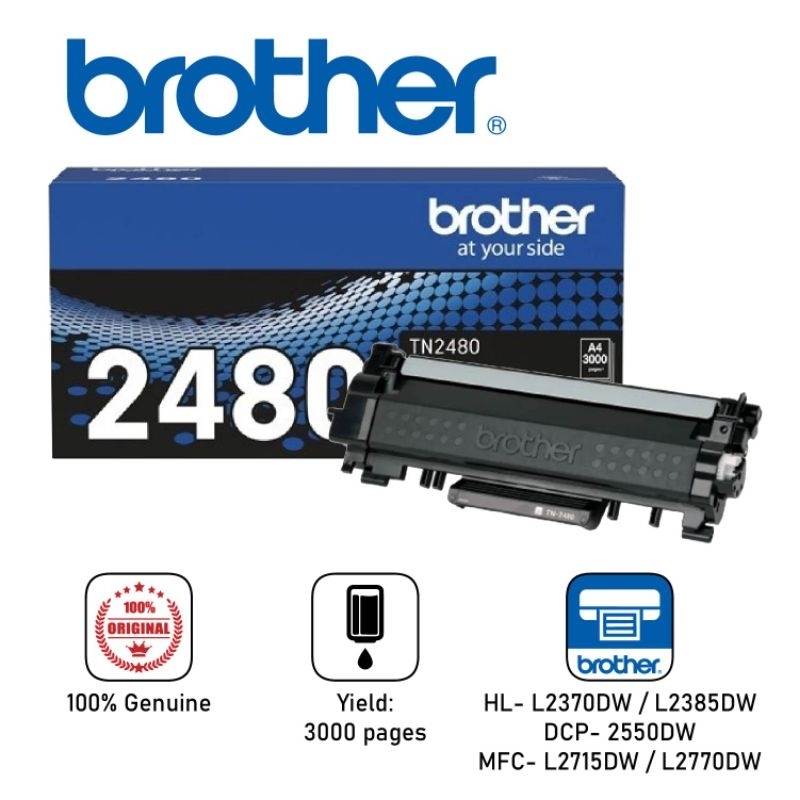 Brother TN-2480 Original Laser Toner Cartridge #TN2480 TN 2480 | Shopee ...