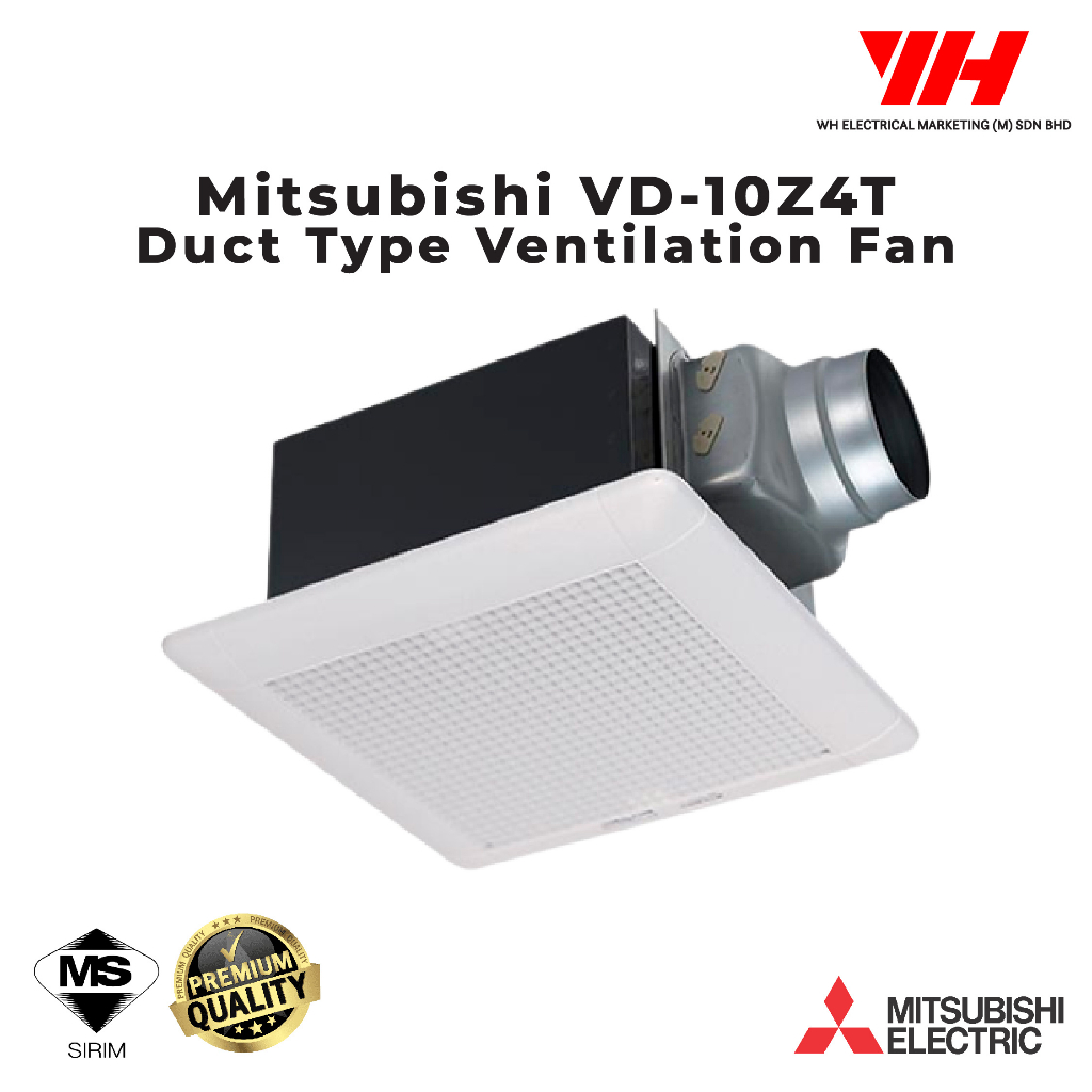 Mitsubishi VD-10Z4T Duct Type Ventilation Fan || Exhaust Fan | Shopee ...