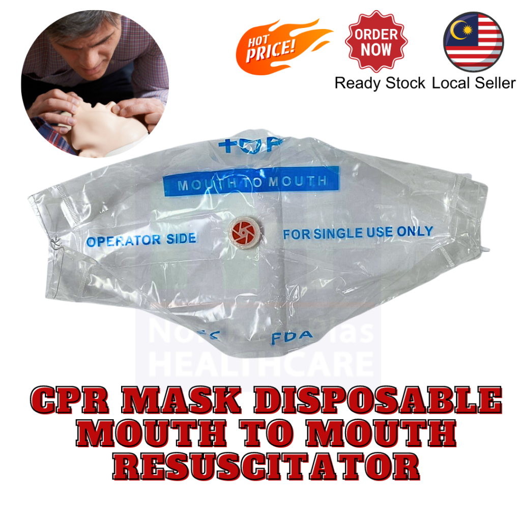 CPR Mask Disposable Mouth to Mouth Resuscitator | Shopee Malaysia