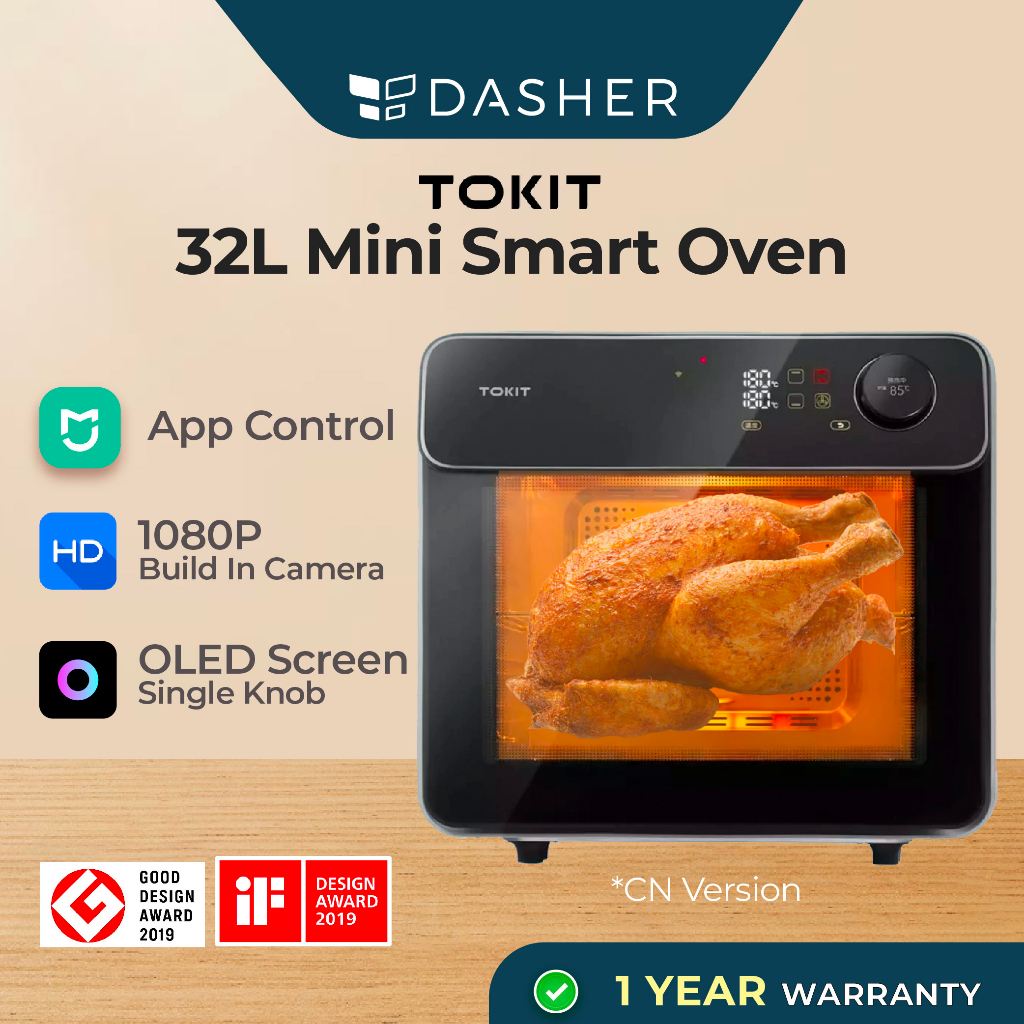 [Ready Stock] TOKIT Smart Electric Oven Convection Baking Oven Hot Air ...