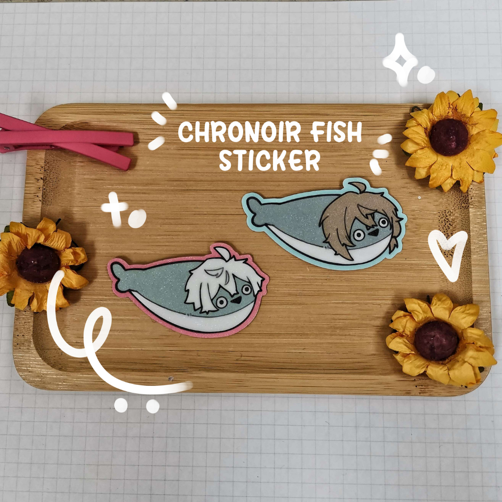 Vtuber Nijisanji Kanae and Kuzuha (Chronoir) Fish Sticker | Shopee Malaysia