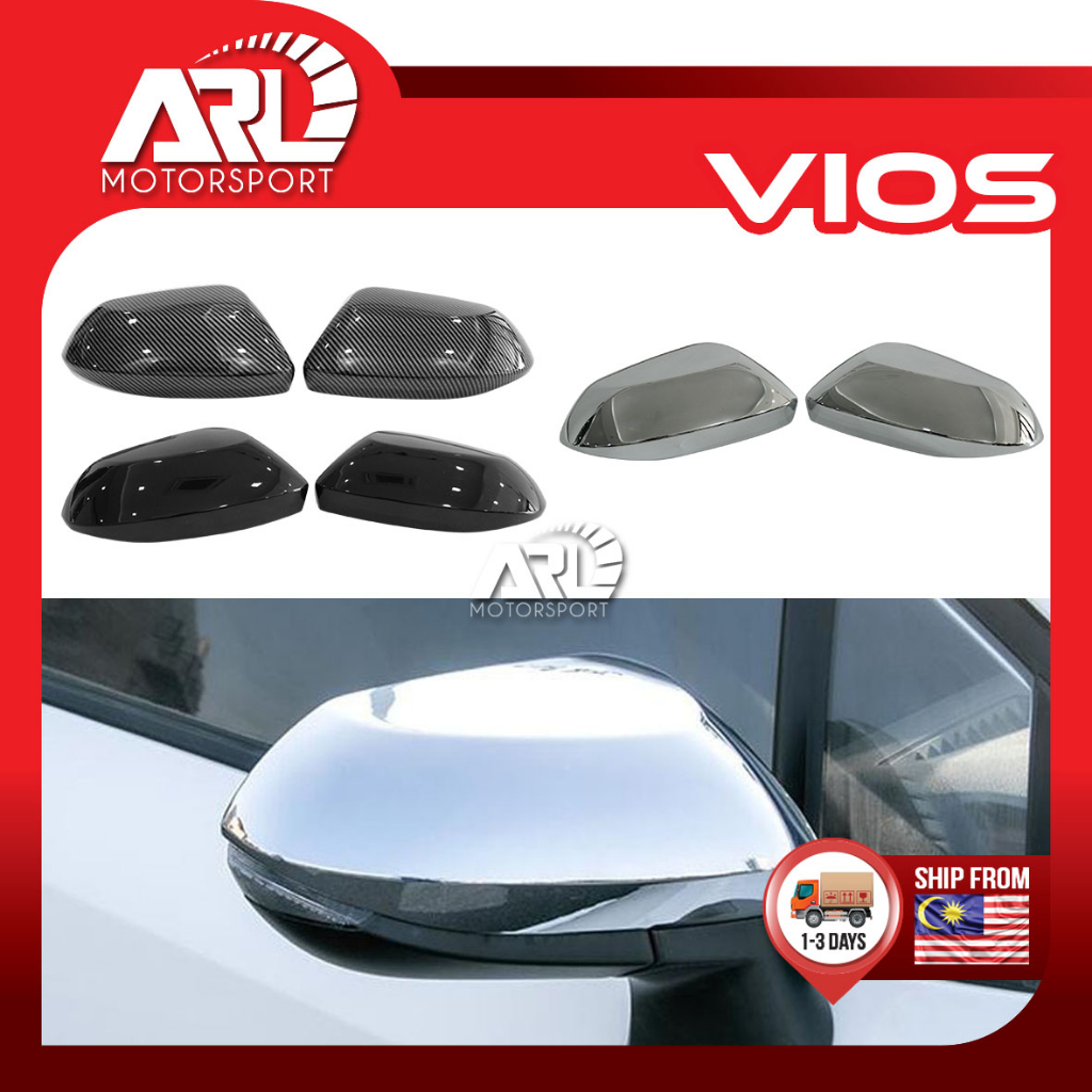 Toyota Vios AC100 4th Side Mirror Carbon Chrome Cover Side Rearview ...