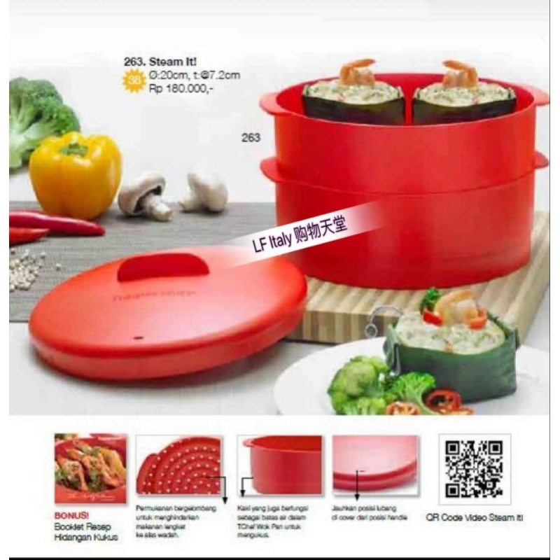 Tupperware Red Steam It (2pcs) | Shopee Malaysia