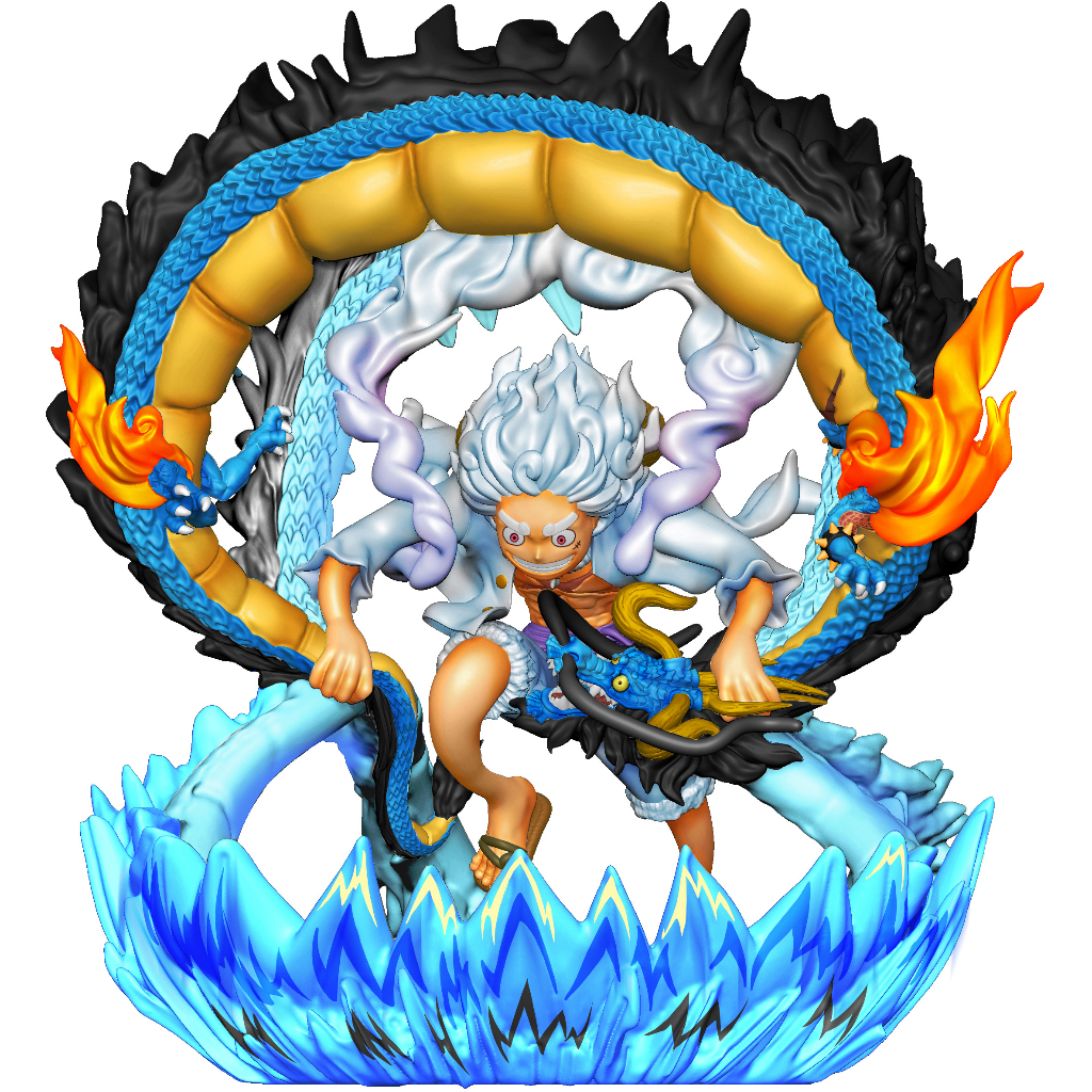 【Ready Stock】Megahouse One Piece Logbox Rebirth Luffy Gear 5 Figure ...