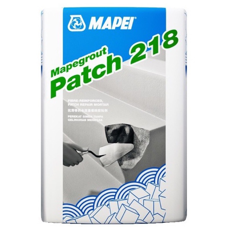 MAPEI MAPEGROUT PATCH 218 CEMENT SIMEN TAMPAL LUBANG 5KG [GREY ...