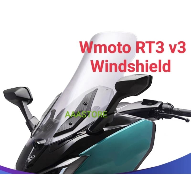Wmoto RT3 V3(camera version )windshield(add 5/10/15cm higher) | Shopee ...