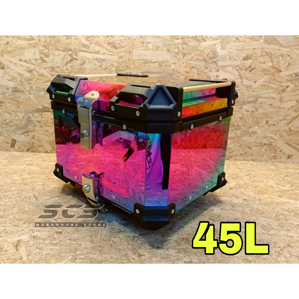 Top Box Aluminum Alloy 45L Rainbow Special Design MT09 KTM MT25 Versys ...