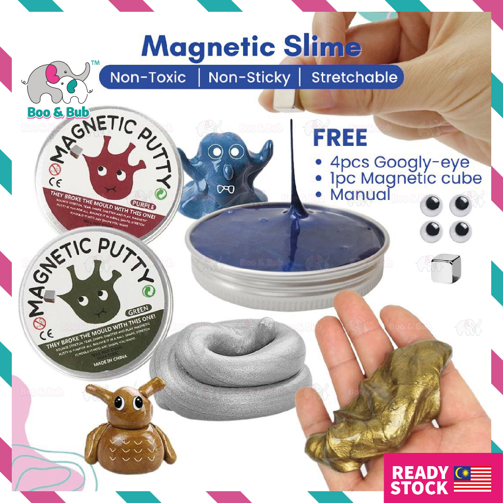 Boo&Bub Magic Magnetic Slime Kids Magnetic Putty Plasticine Silly Putty ...