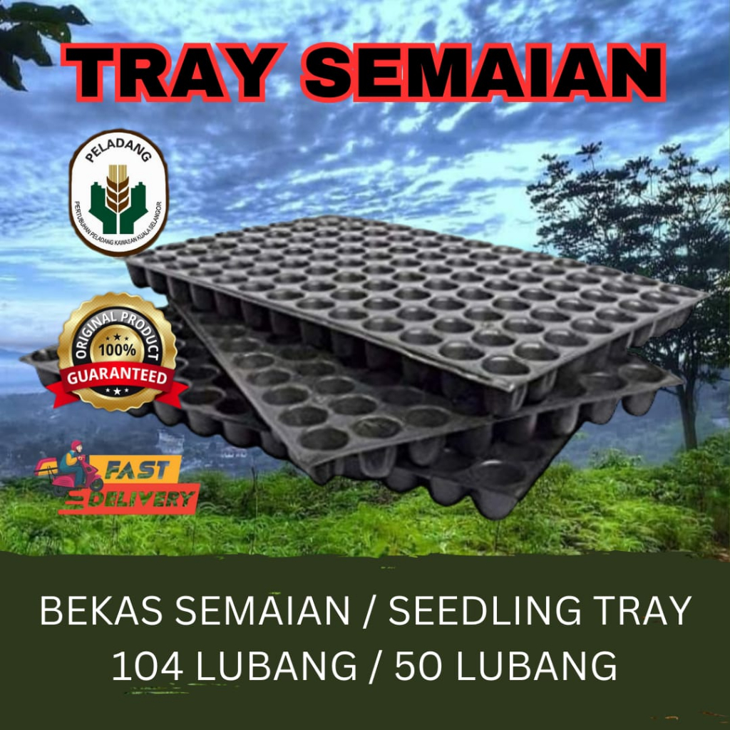 TRAY SEMAIAN / SEEDLING TRAY / BEKAS SEMAIN | Shopee Malaysia