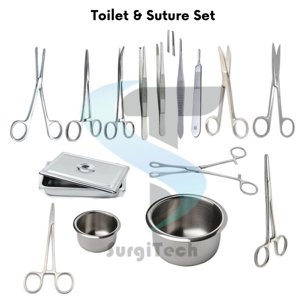 Toilet and Suture Set Medical Surgical Instruments Sets High Quality ...