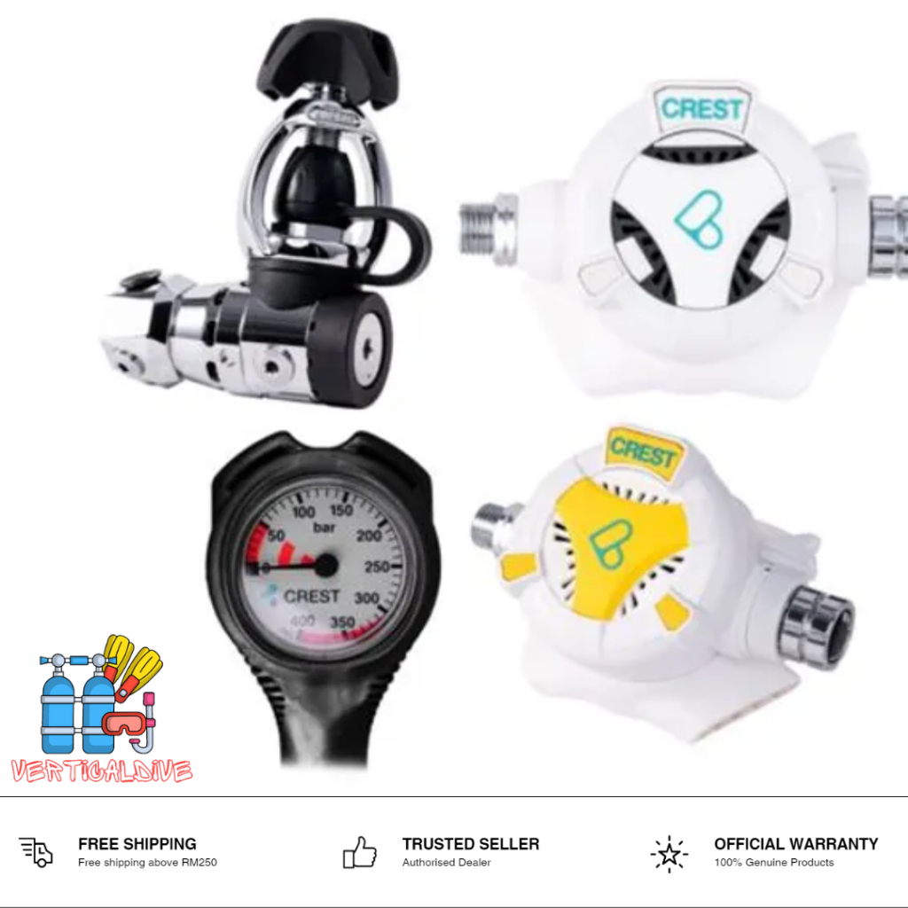 Crest Jupiter Balance Stage Scuba Diving Regulator Set Light Weight ...