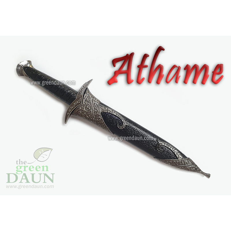 Athame Knife Blade Black Ritual Ceremonial Wicca Witchcraft Occult 29cm ...