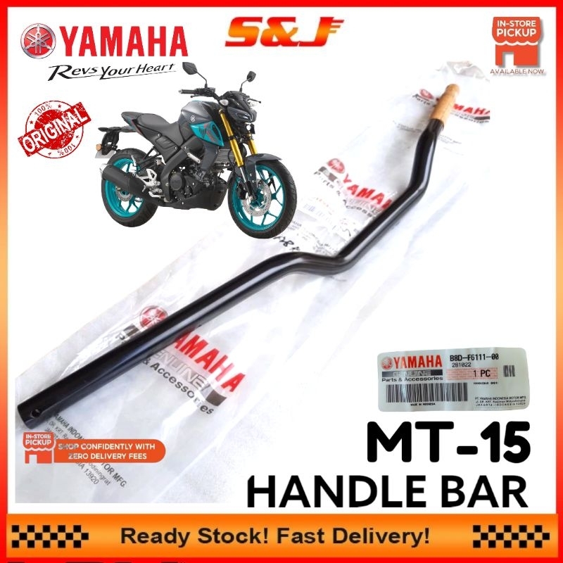 100% ORIGINAL MT15 MT 15 HANDLE BAR HANDLEBAR BLACK PNP FZ150 B8D-F6111 ...