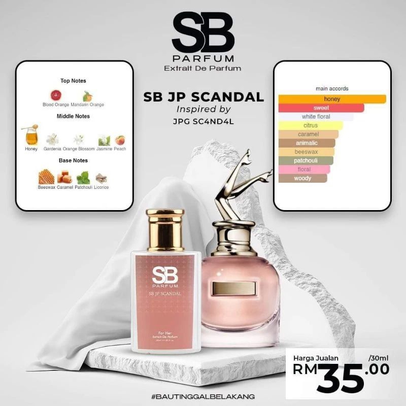 30ml EDP SB JP SCANDAL Original by Sugarbomb Perfume | Shopee Malaysia