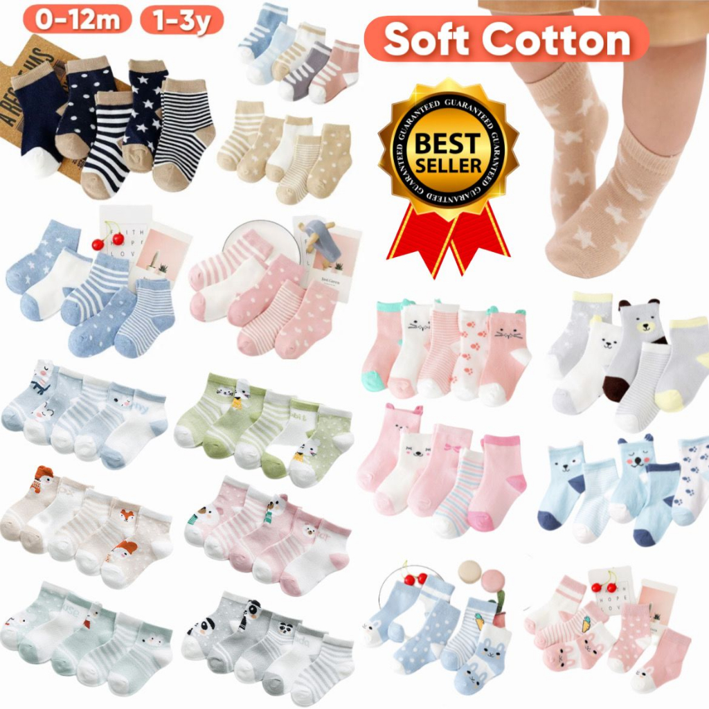 Baby Socks Kids Socks Boy Girl Socks Sarung Kaki Bayi Stokin Kanak ...