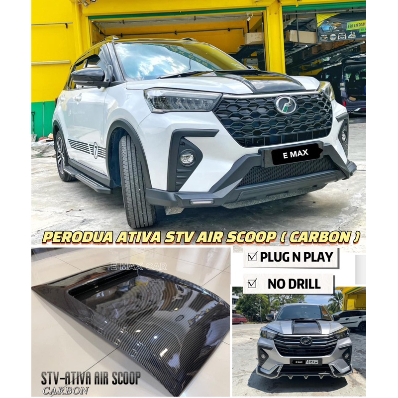 PERODUA ATIVA STV ATIVA AIR SCOOP BONNET COVER | Shopee Malaysia