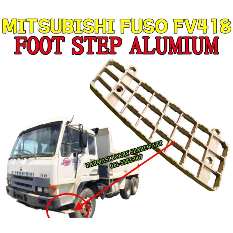 MITSUBISHI FUSO FV418 FOOT STEP ALUMIUM UNTUK LORRY MIXER TRUCK TIPPER ...