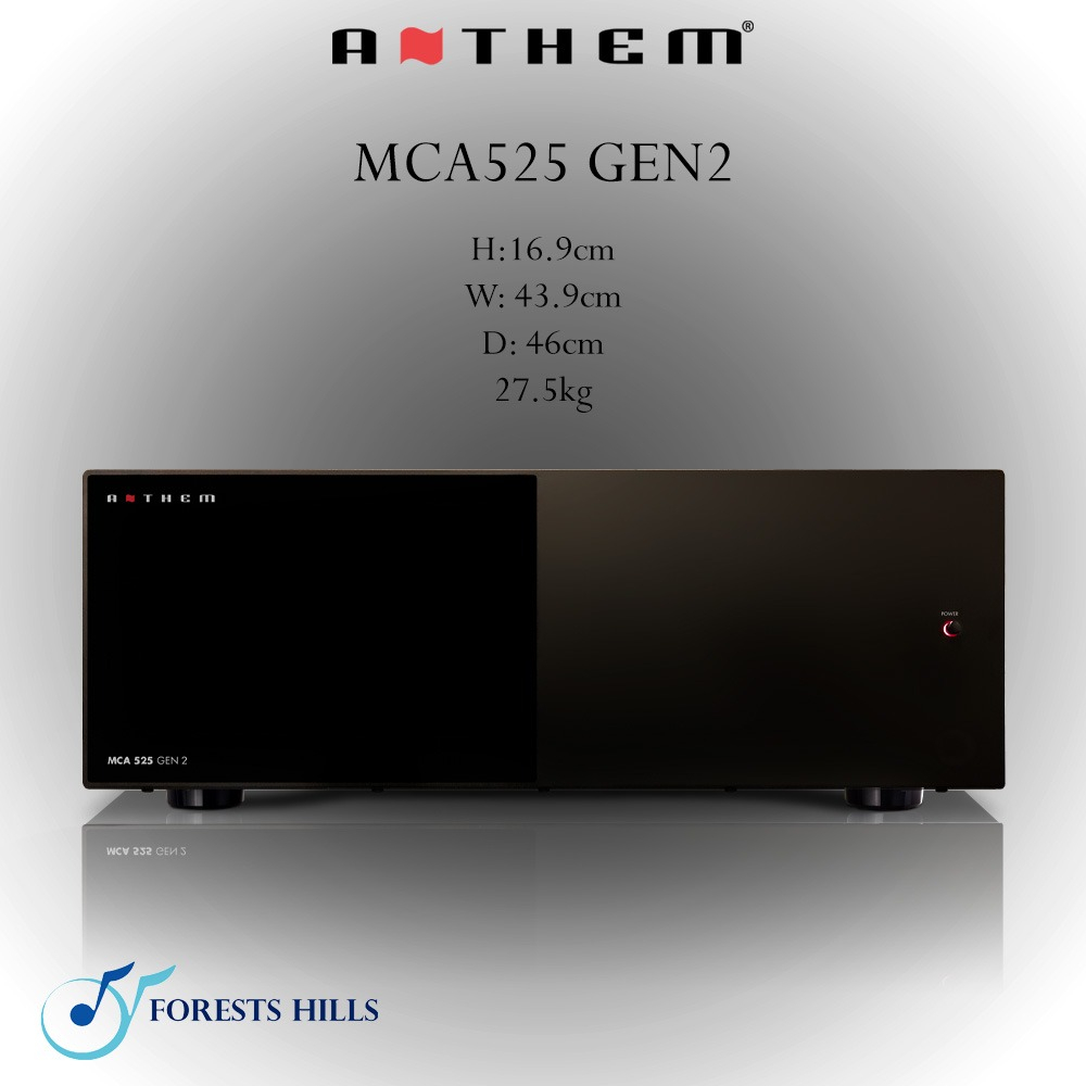 Anthem MCA 525 Gen 2 5 Channel Power Amplifier Crafted in Canada ...