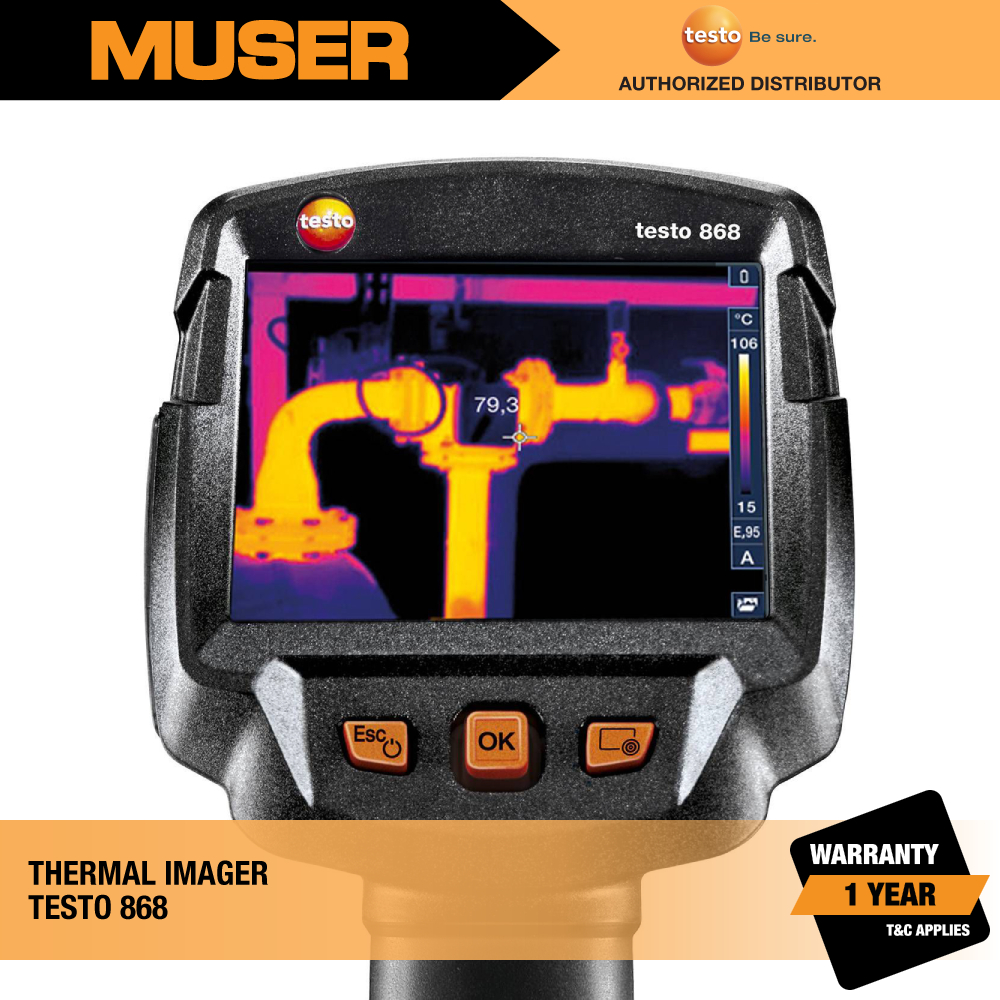 Testo 868 Thermal Imager // 320 x 240 pixels testo SuperResolution ...