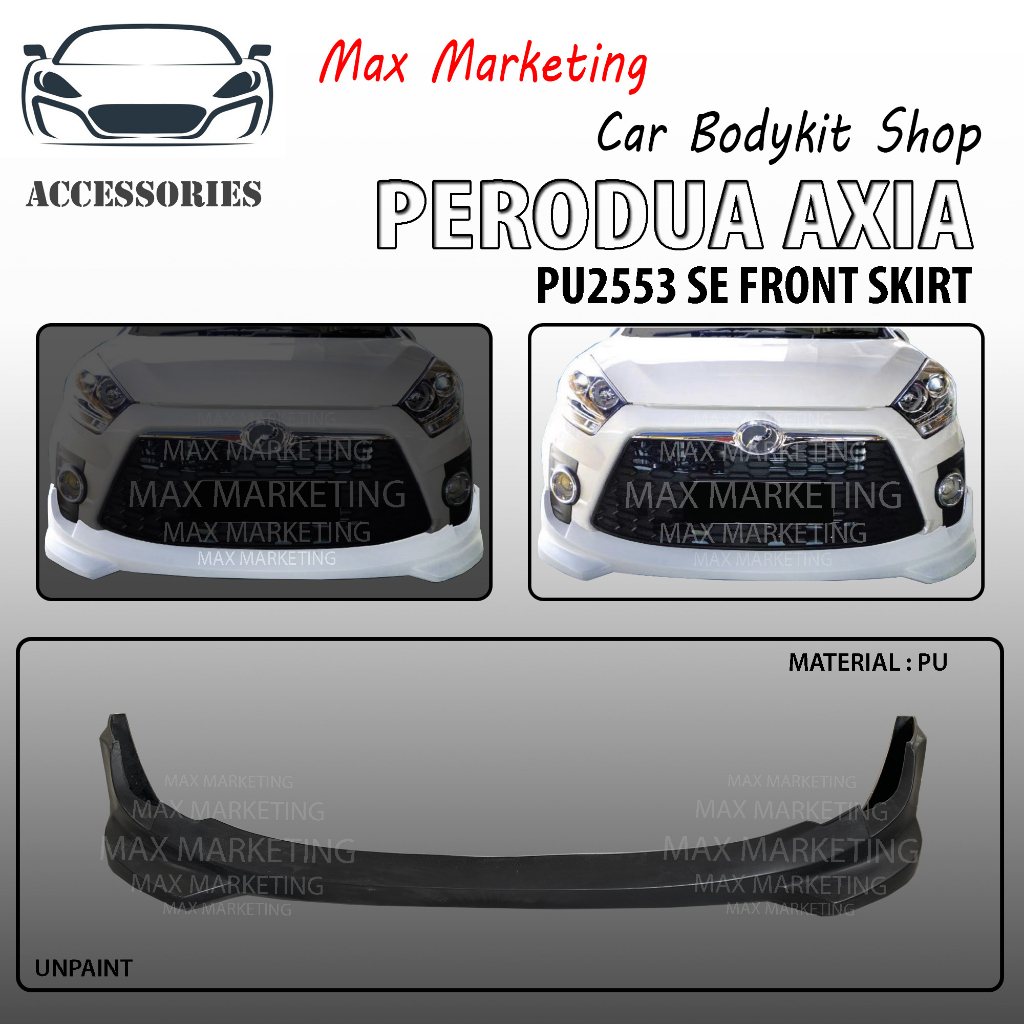 PERODUA AXIA SE FRONT SKIRT (PU) | Shopee Malaysia