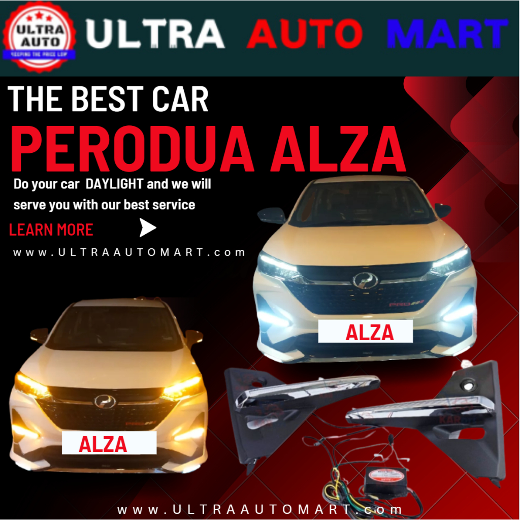 PERODUA ALZA 2022 2023 FOG LAMP SPOTLIGHT LED DAYLIGHT DRL RUNNING ...
