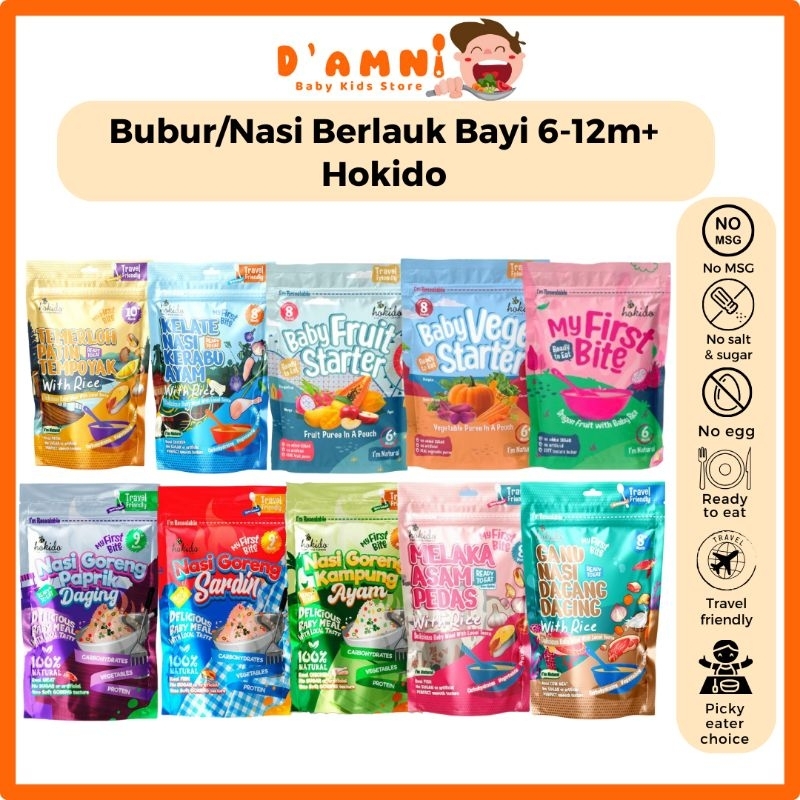 Kids Baby Travel Food Ready to Eat Halal Rice/Porridge/Puree Hokido ...