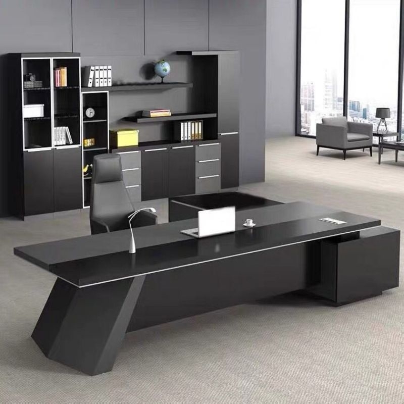 Light luxury boss desk and chair combination, simple and modern ...