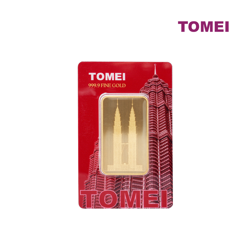 TOMEI KLCC Twin Towers Gold Bar Fine Gold 9999 (10g/20g/50g) | Shopee Malaysia
