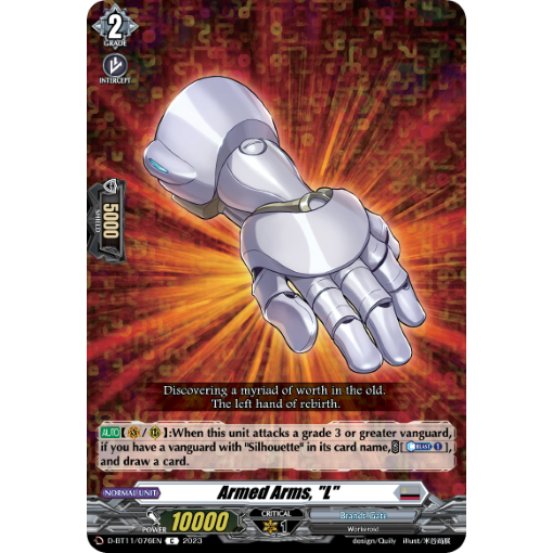 [EN] D-BT11/076EN Armed Arms, "L" Brandt Gate C(English) Cardfight Vanguard | Shopee Malaysia