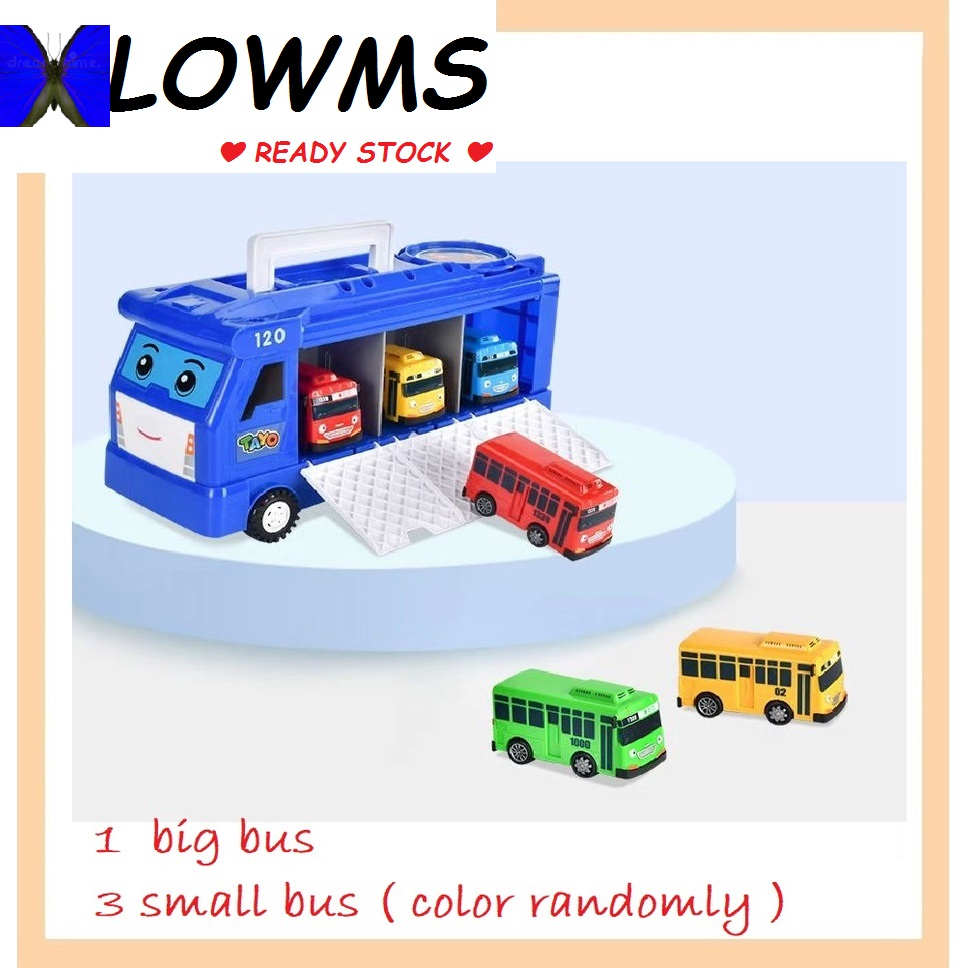 Cute Little Cartoon Bus Toy Vehicles Play Set For Kid With Hang carried ...