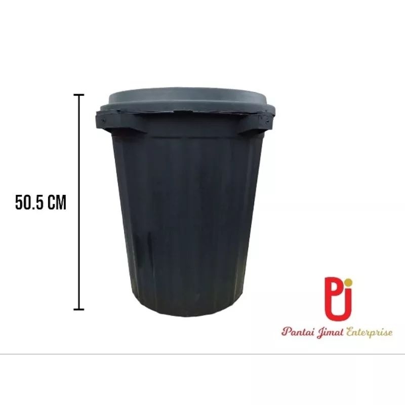 [5 PCS] 12 Gallon Drum/Dustbin/Tong Sampah Hitam/Tong Air/Tong Hitam ...