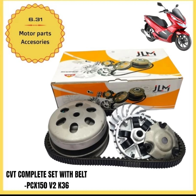 JLM HONDA PCX150 2018 K36 CVT TRANSMISSION SYSTEM SET PULLEY COMPLETE ...