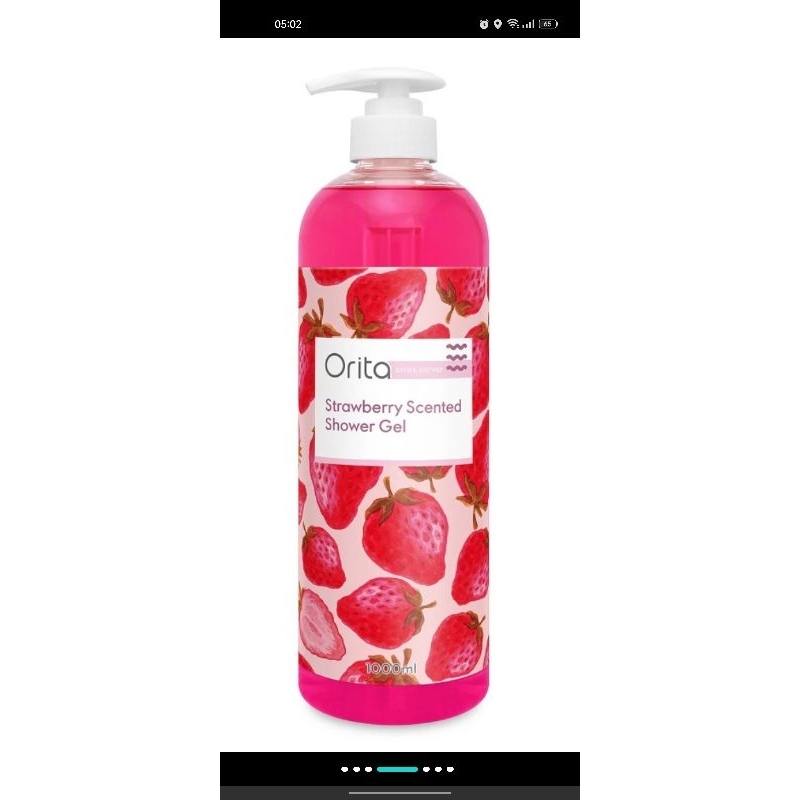 ||ORITA|| ORITA STRAWBERRY SHOWER GEL 1L | Shopee Malaysia