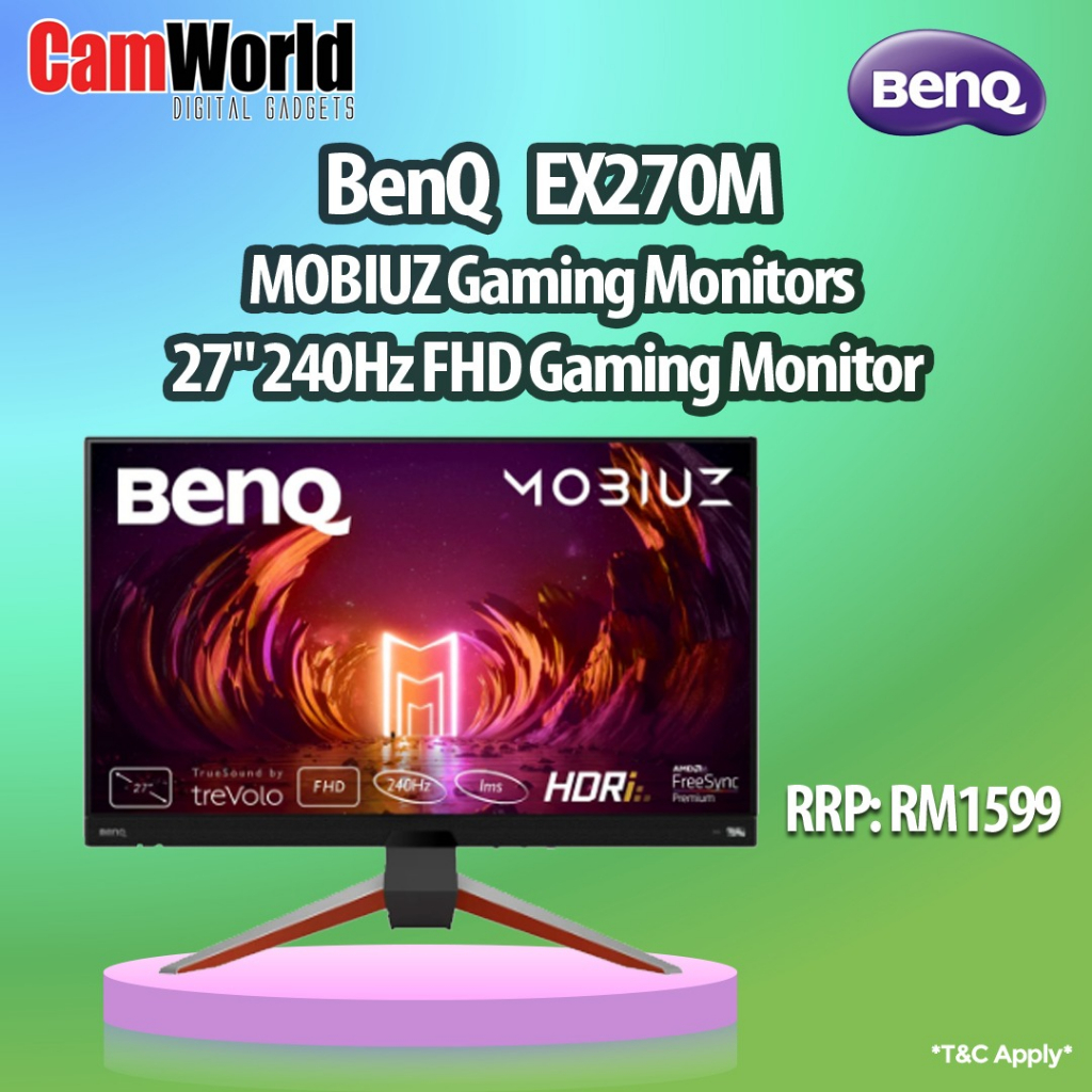 BENQ EX270M MOBIUZ Gaming Monitors 27'' 240Hz FHD Gaming Monitor ...