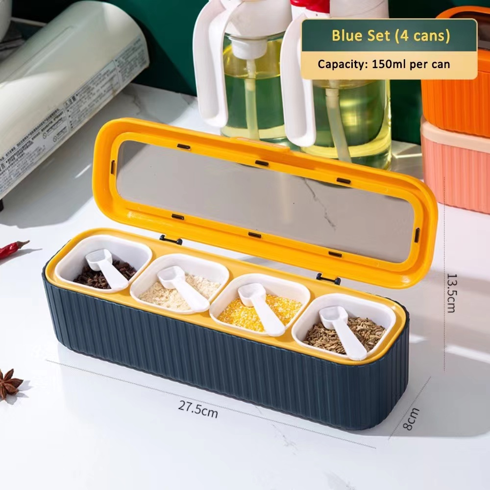 READY STOCK Spices Box Pepper Spice Salt Seasoning Organizer Kitchen ...