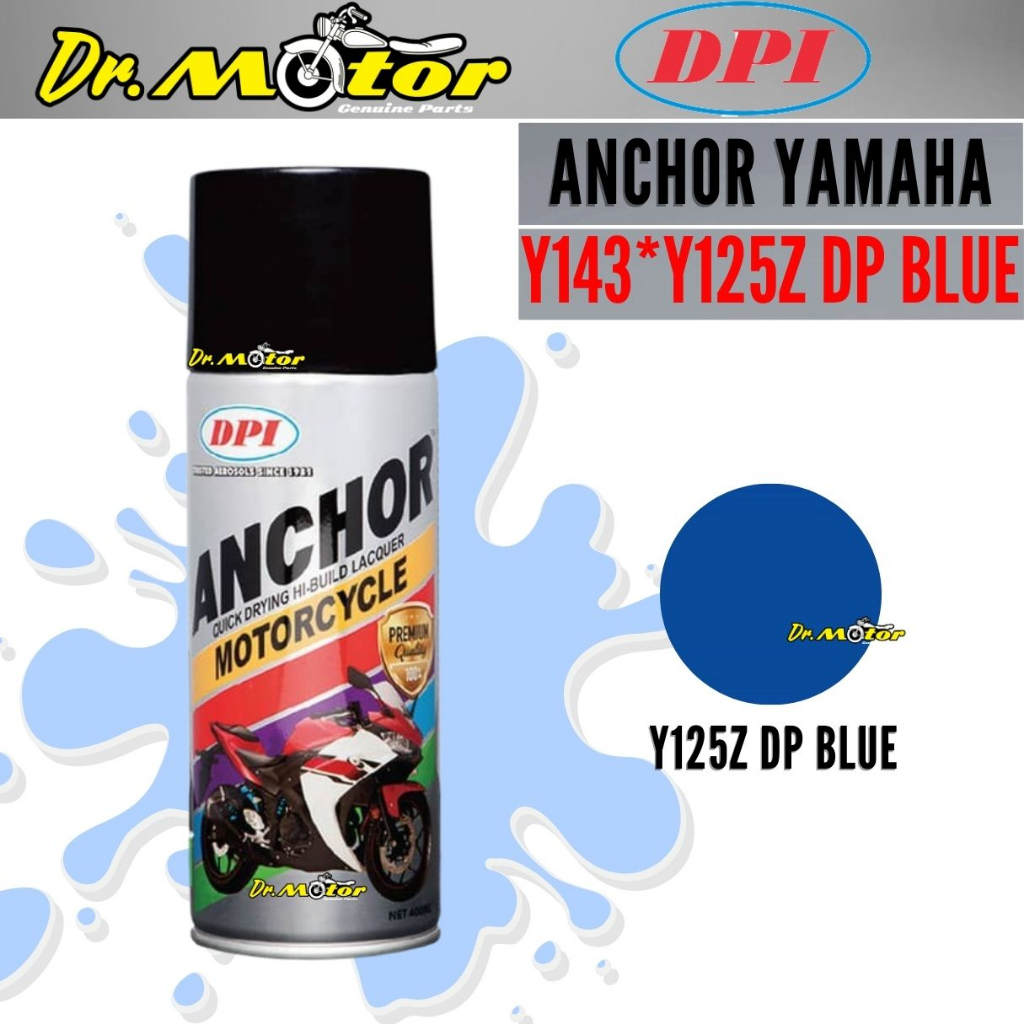 ANCHOR Y143* Y 143 Y125Z DP BLUE MOTORCYCLE SERIES Can Spray Paint Cat ...