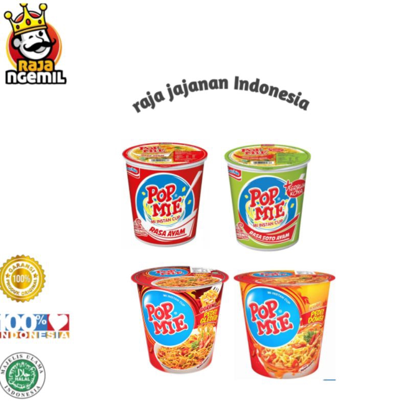 Pop mie Indonesia pop mie all varian gledek dower ready stok Malaysia ...