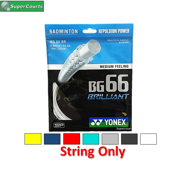 【100% ORIGINAL】Yonex BG66 Brilliant Badminton String only (1pcs ...
