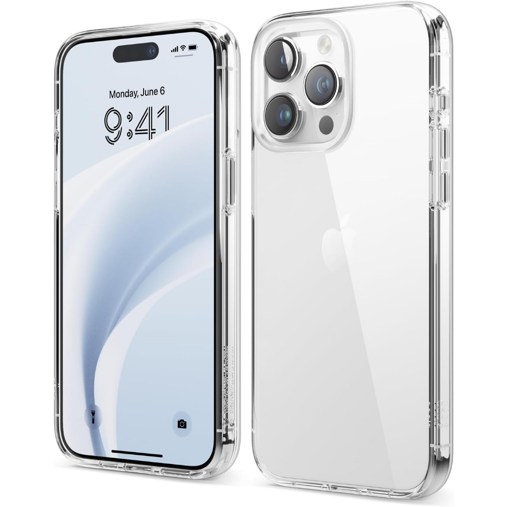 elago Clear Hybrid Case Compatible for All iP15 Series 15 Plus Pro Max polycarbonate TPU ...
