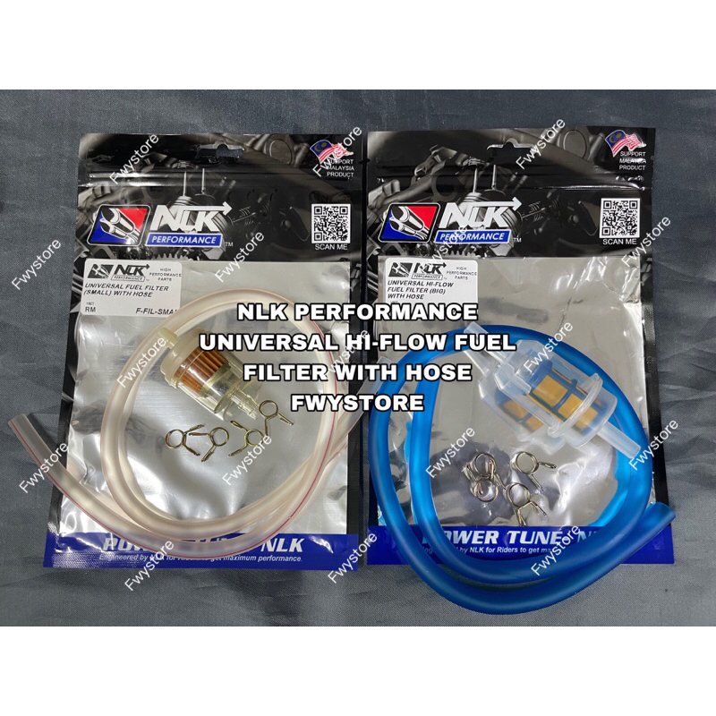 NLK UNIVERSAL HI-FLOW FUEL FILTER SMALL BIG | Shopee Malaysia