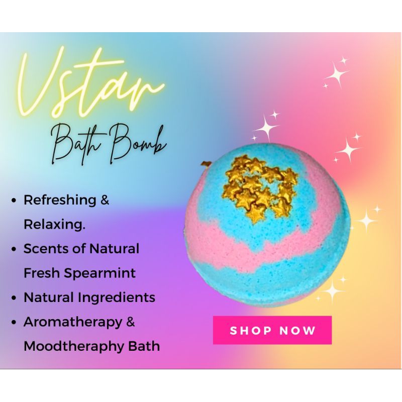 TSARA Vstar Bath Bomb 110g | Bath Fizzies | Bath Ball | Fresh Handmade ...