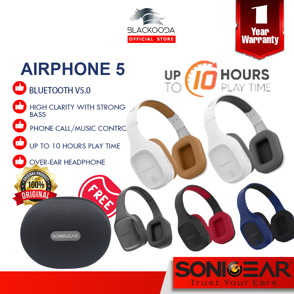 SonicGear Airphone 5 2025 (High Clarity With Strong Bass) Bluetooth 5.4 ...