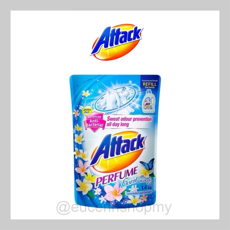 Attack Detergent Liquid Perfume Floral ,Ultra Power, Softener Refill 1 ...