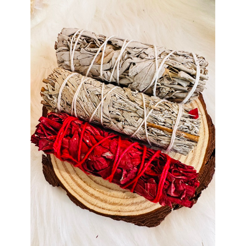 White Sage Blue Sage Dragon blood Red Sage | Shopee Malaysia