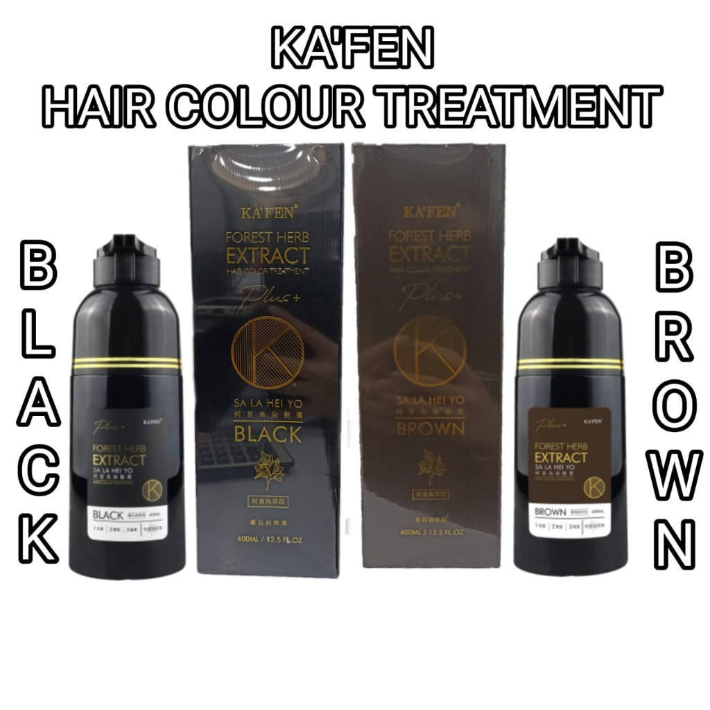 KAFEN SALAHEIYO HAIR COLOR TREATMNT 400ML (BLACK/BROWN) | Shopee Malaysia