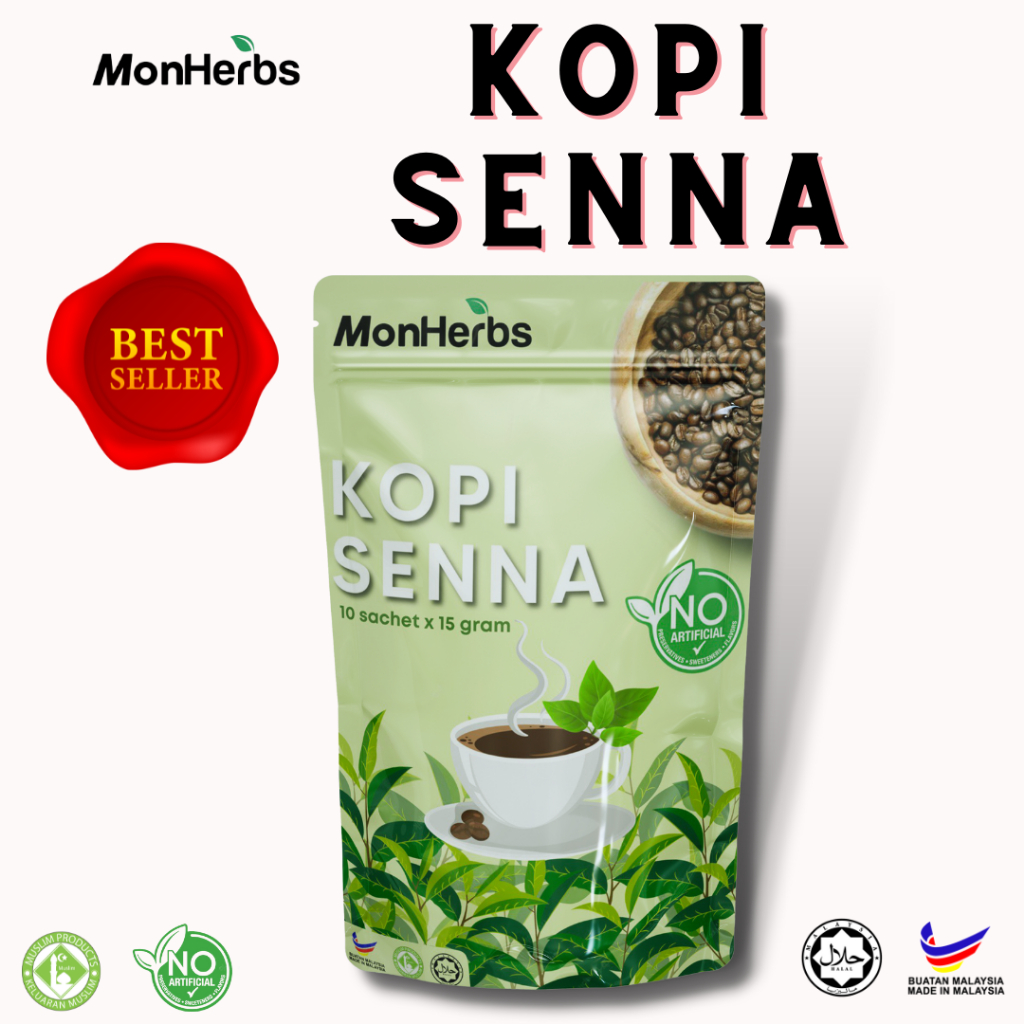 Kopi senna Monherbs Coffee 1 packet 10 sachet kesihatan herba ...