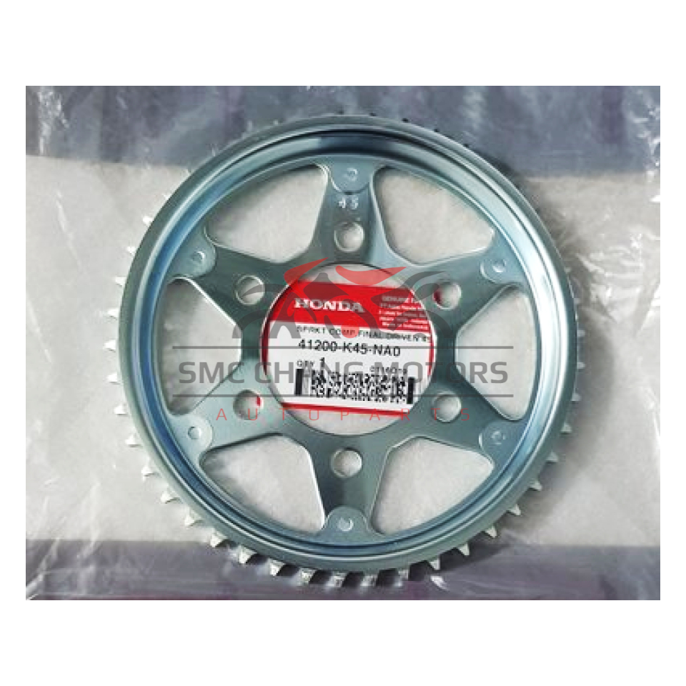 Honda Original CBR150R Sprocket Comp Final Driven 45T ( 41200-K45-NA0 ...