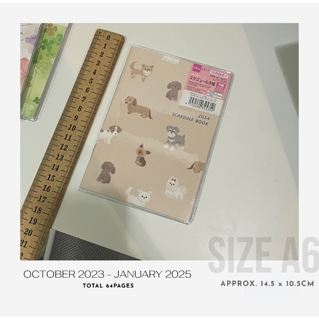 DAISO Planner / Monthly Schedule Book 2024 2023 / Size A5, B6, A6 ...