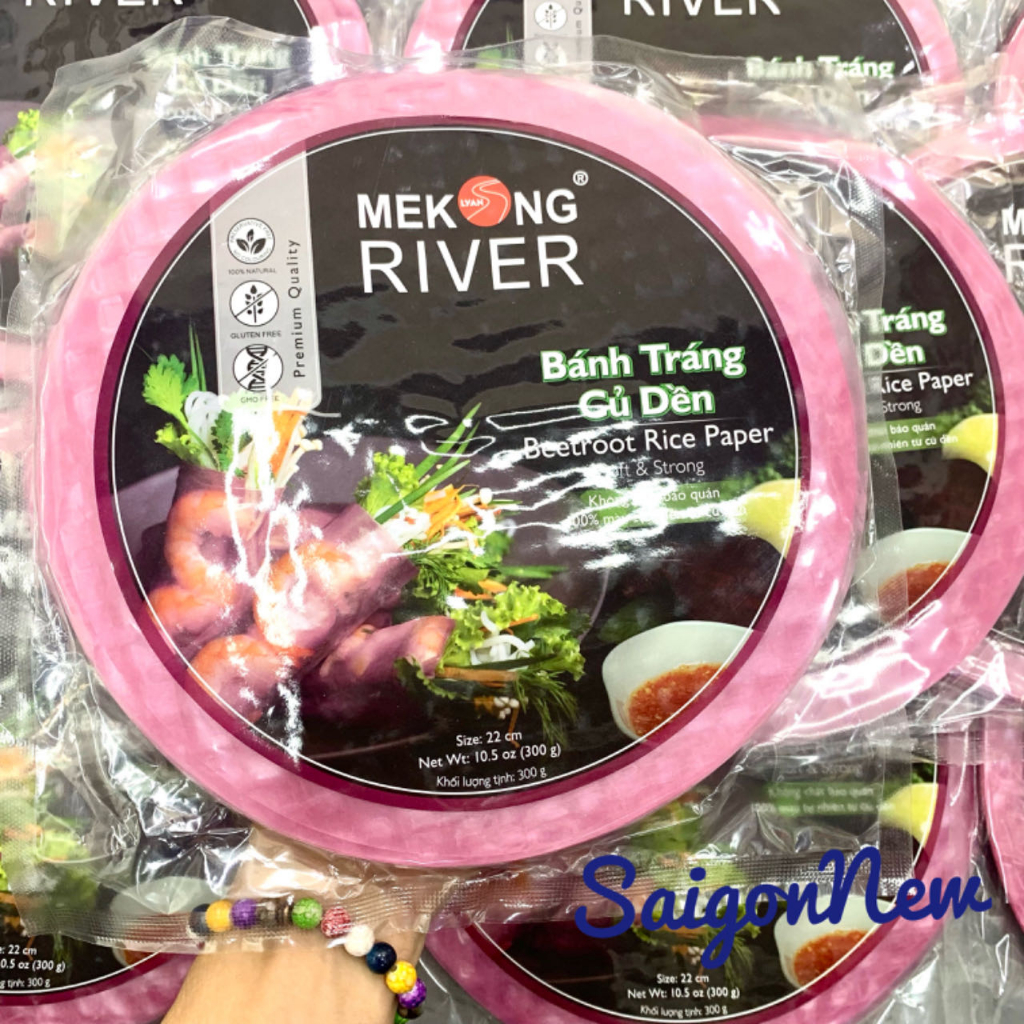 Banh Trang Cu Den Huyet Rong Mekong River 300g - Rice paper | Shopee ...