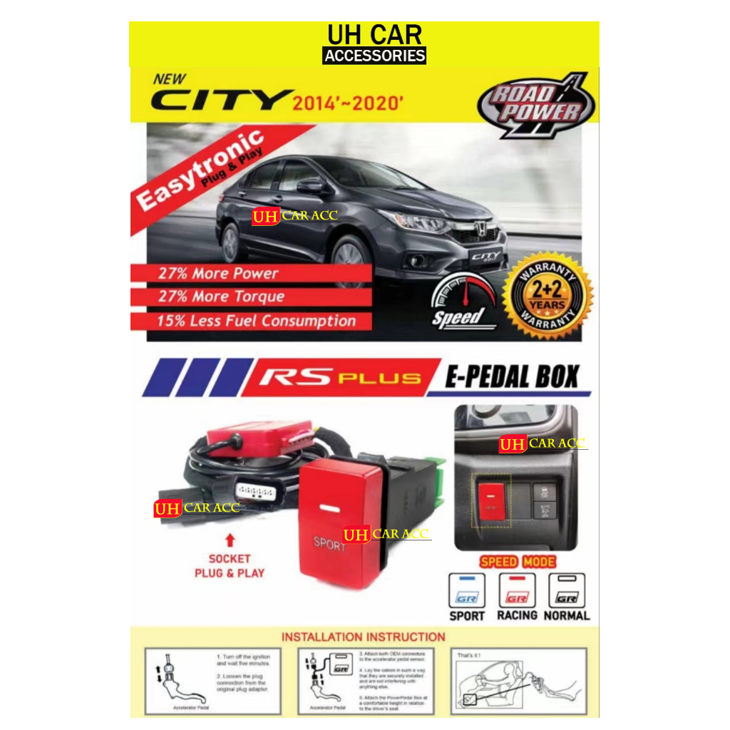 HONDA CITY 2014-2020 EASYCAR POWER BOOST THROTTLE CONTROLLER | Shopee ...